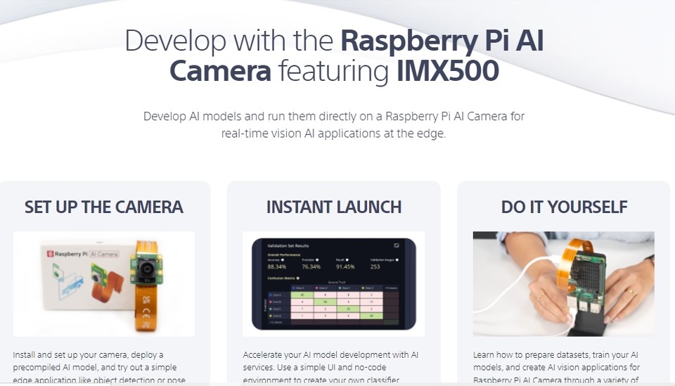 라즈베리 파이, "일상적인 AI 카메라 시대 열었다!"....소니와 AI 카메라 모듈 출시, '엣지 비전 AI 솔루션' 개발 가속화