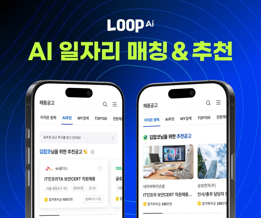 잡코리아, 자체 생성형 AI '룹(LOOP Ai)'기반 일자리 매칭·추천 고도화