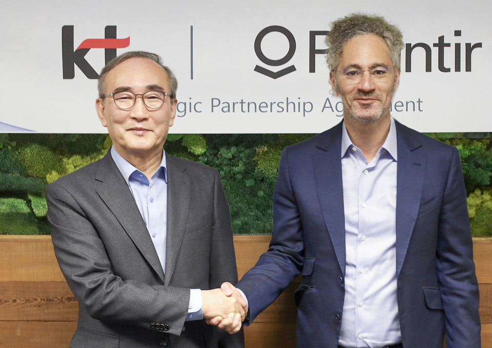 KT, 팔란티어와 국내 AX 시장 혁신...·’KT SPC’와 팔란티어 AI 솔루션 결합