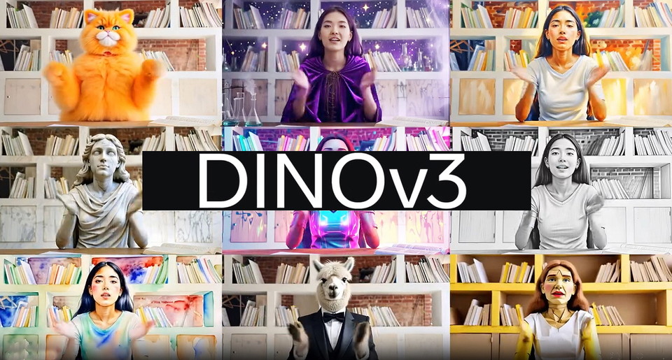 [AI 이슈] 메타, AI 비전 모델에 스스로 학습하는 혁신 도입...17억 개 이미지 데이터로 학습된 'DINOv3' 오픈소스로 공개