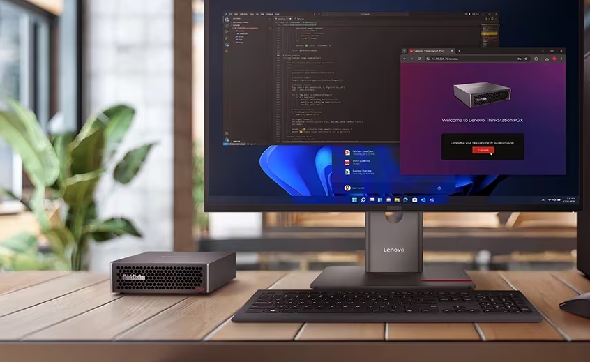 한국레노버, 블랙웰 슈퍼칩 탑재 AI 워크스테이션 '씽크스테이션 PGX' 출시...1000 TOPS, 최대 2000억 개 파라미터 처리 지원